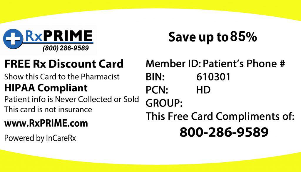 Medical Prescription Discount CardSearch | RX Prime